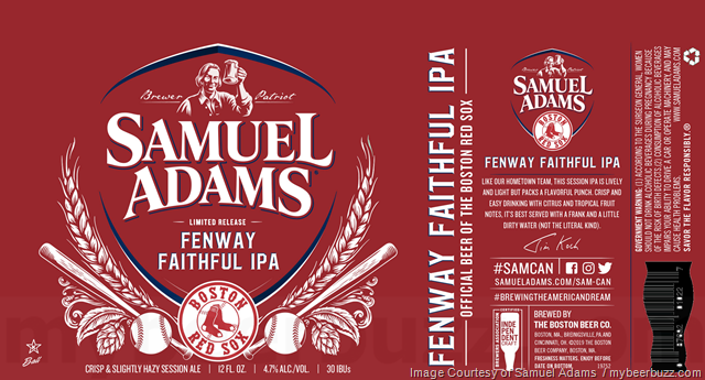 Samuel Adams Adding Red Sox Fenway Faithful IPA, Winter Witbier Cans ...