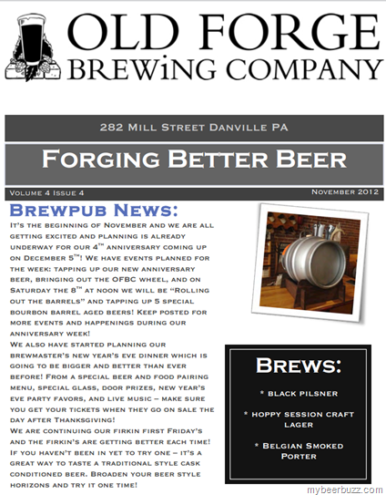 Old Forge Brewing 4th Anniversary, Bourbon-Barrel Aged Beers & Canned ...