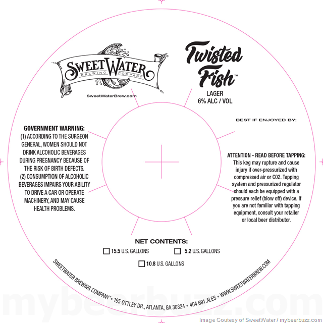 SweetWater - Twisted Fish Lager - My BeerBuzz